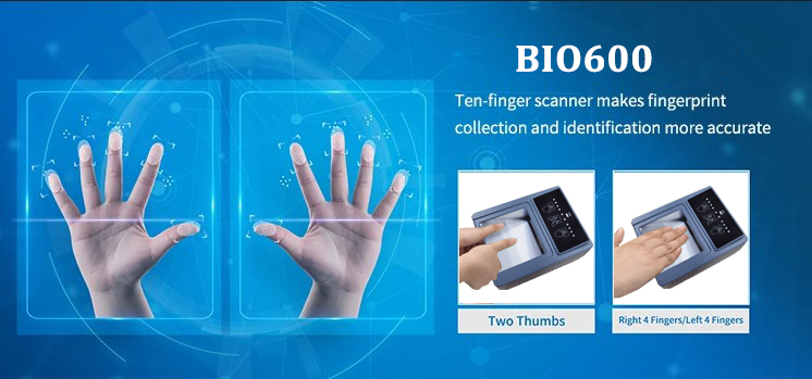 Bio600 Ten-Finger Optical Fingerprint Scanner - HFSECURITY